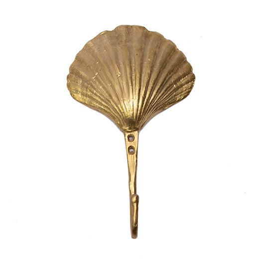 Ghanaian Ashanti Brass Hook ‘Clam Shell’ | Brass Wall Hook for Coats – AARVEN